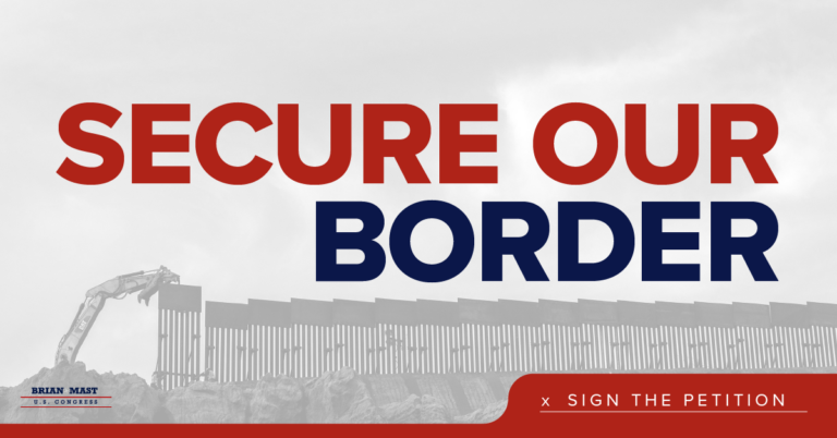 Secure our borders: Sign here! - Mast for Congress | Mast for Congress